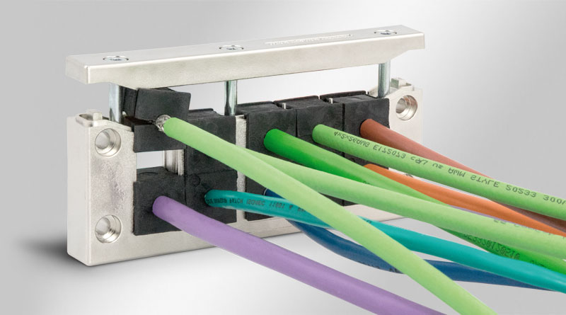 EMC-KEL | Split EMC Cable Entry Frames for Shielding Cables with Connectors